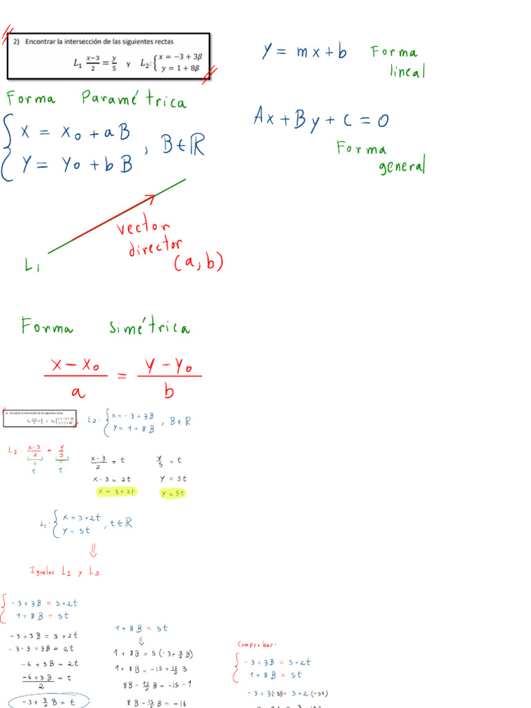 Ayudantía 38 Repaso Geo Analítica y Vectores | PDF