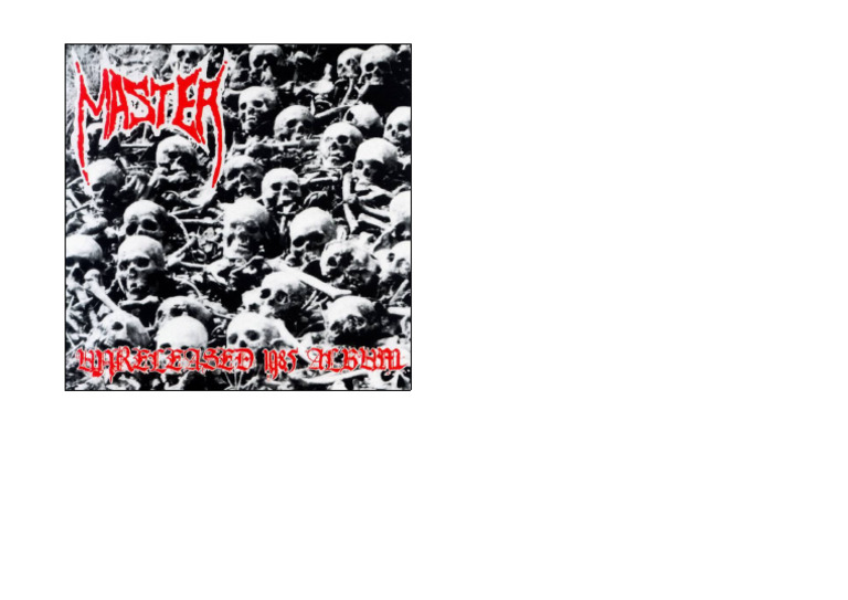 Master - 2003 - Unreleased 1985 Album | PDF Master - 2003 - Unreleased 1985 Album | PDF