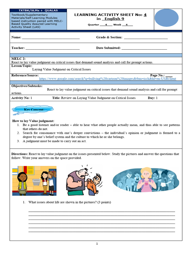 English Las Week 4 English 9 Q4 | PDF | Homosexuality | Lesbian