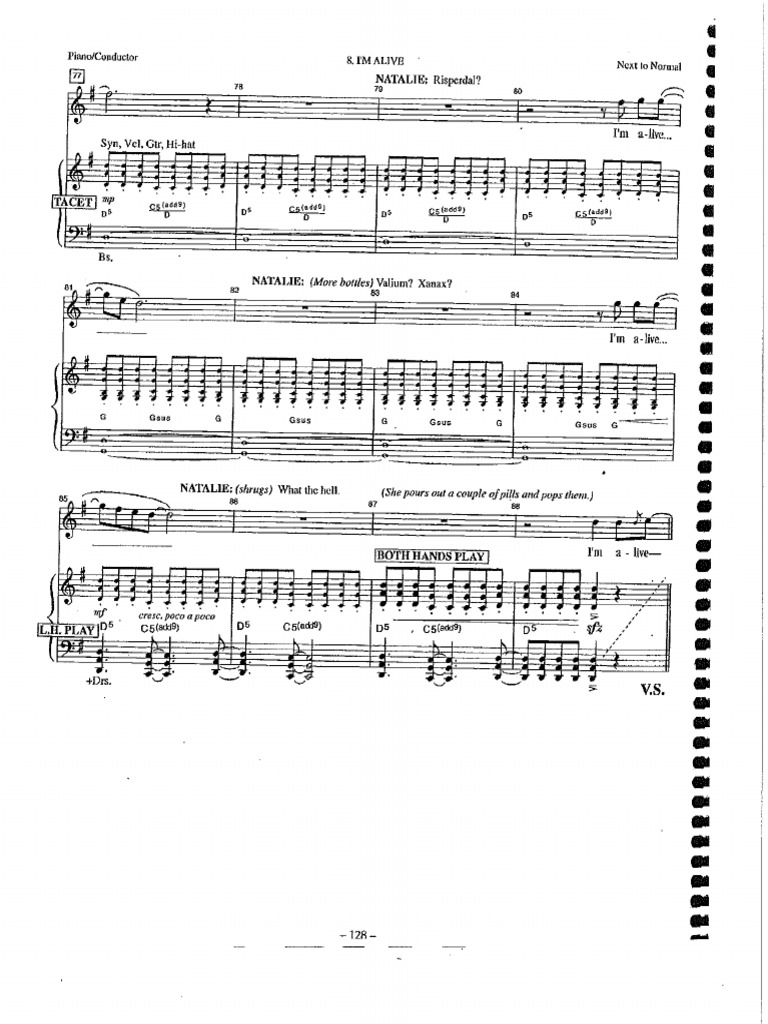 I'm Alive - Next to Normal Sheet Music | PDF