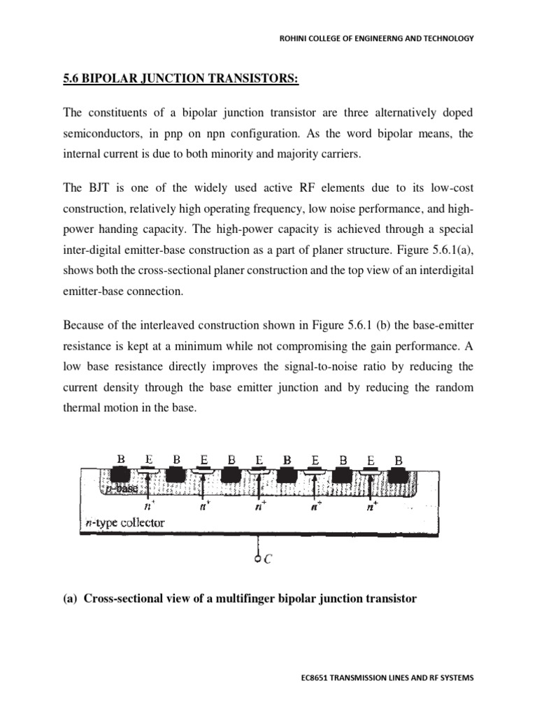 Rohini 45606113443 | PDF | Bipolar Junction Transistor | Field Effect Transistor