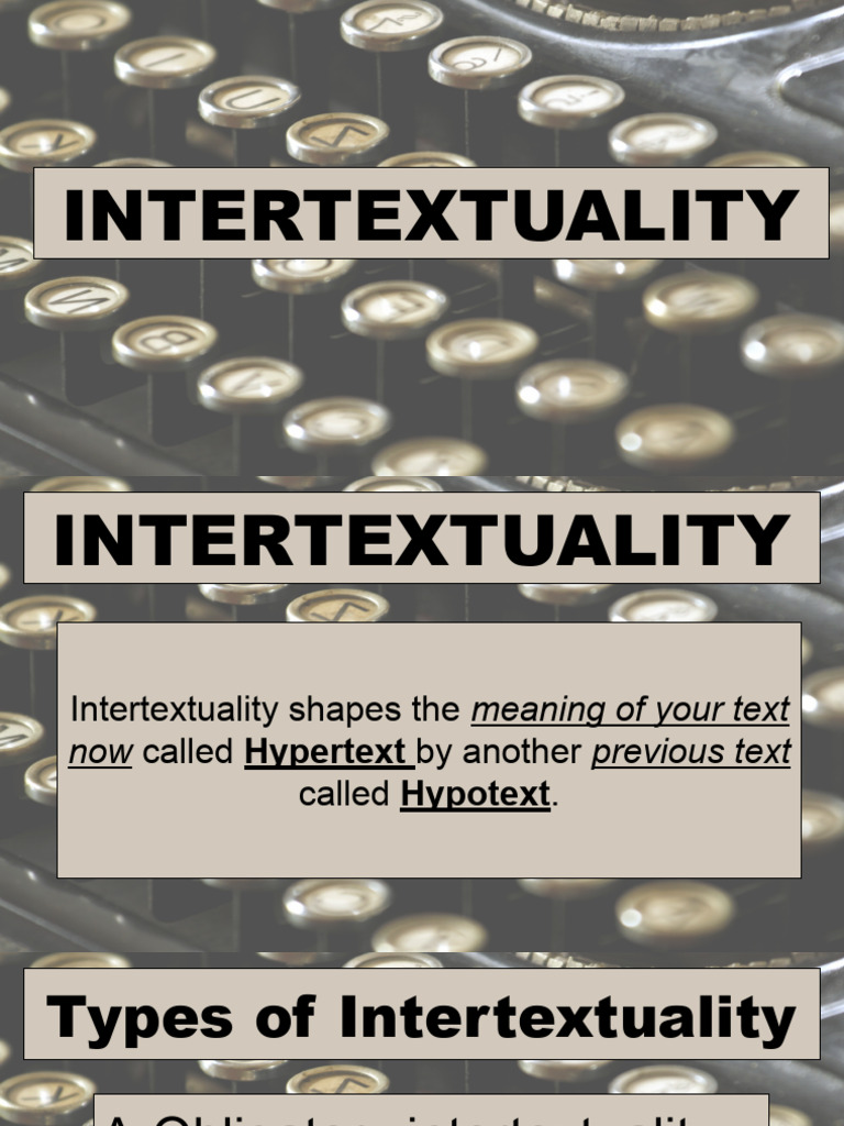 Cw Lesson 2 Intertextuality | Download Free PDF | Intertextuality | Written Communication