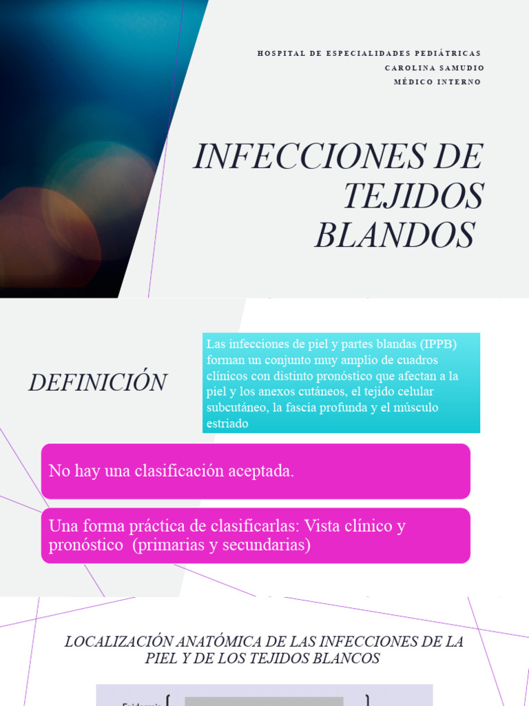 Infección de Tejidos Blandos | PDF | Medicina CLINICA | Enfermedades y trastornos