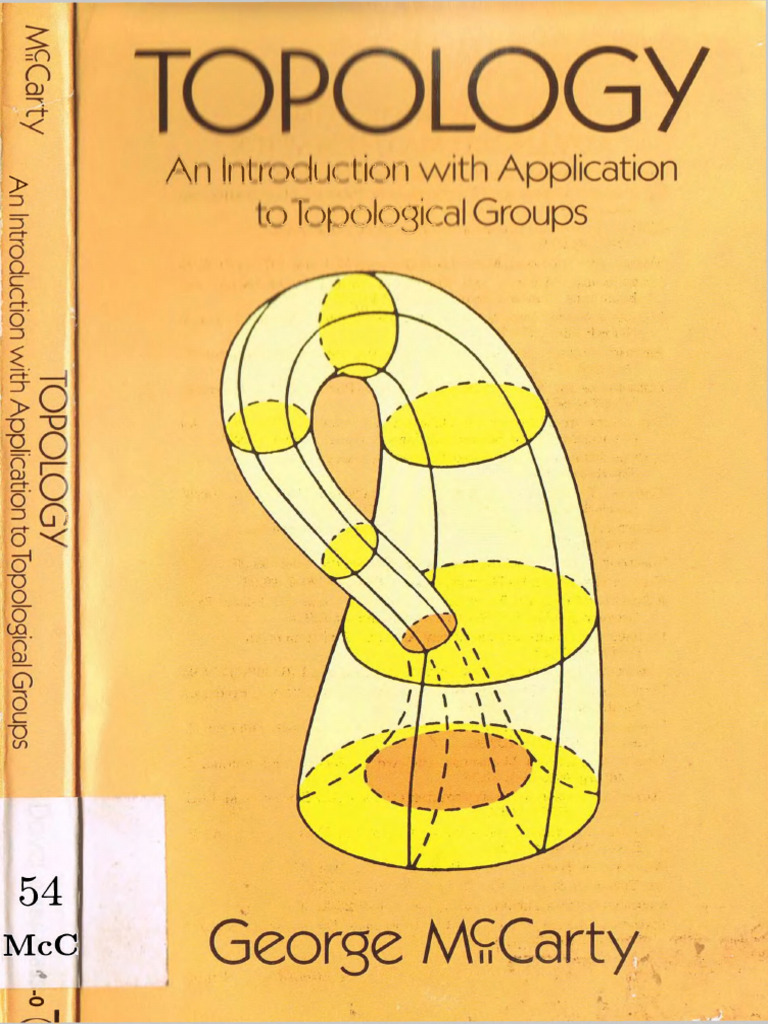(Dover Books On Mathematics Series) McCarty, G. - Topology - An Introduction With Application To ...