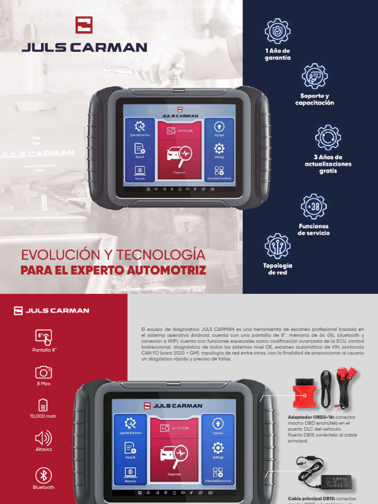 Juls Carman - Equipo de Diagnostico - Ficha Tecnica | PDF | Tecnologías ...