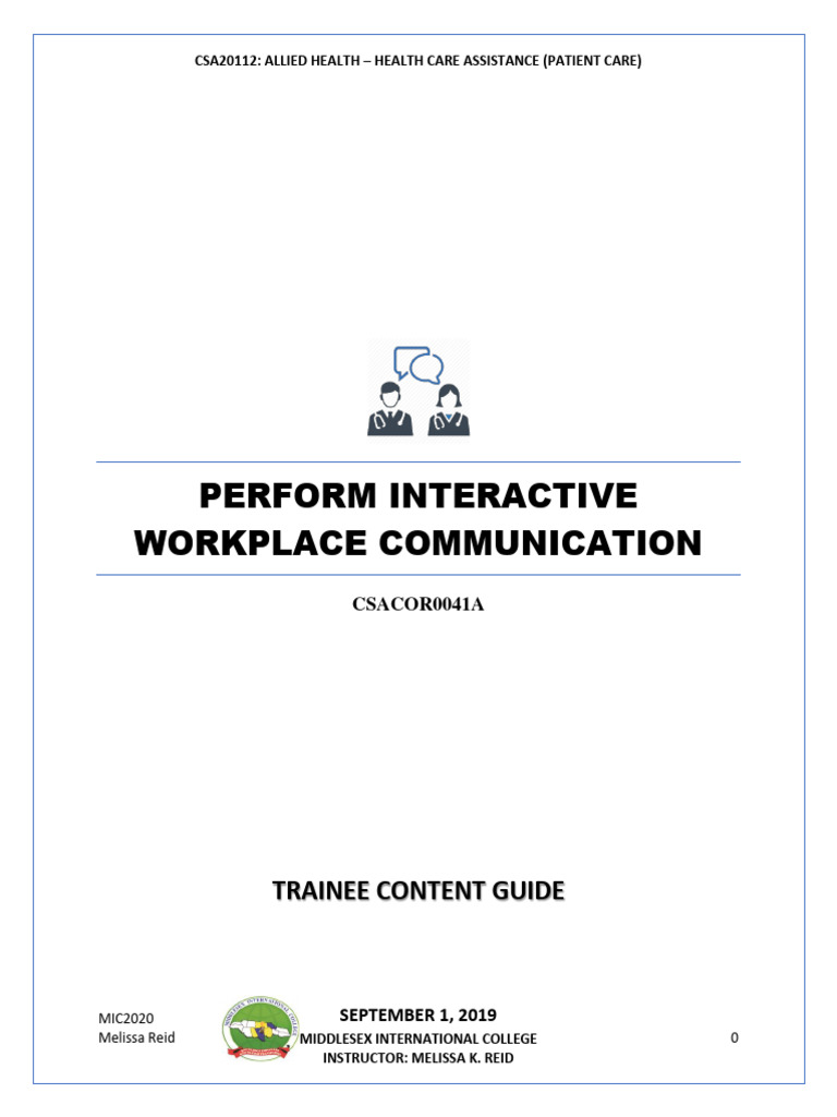 Module 01 Trainee Content Guide | PDF | Nursing | Physical Therapy