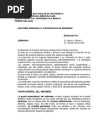 LOCALIZACI+ôN DE ESTRUCTURAS ANAT+ôMICAS. Cavidades Corporales. | PDF | Abdomen | Tórax