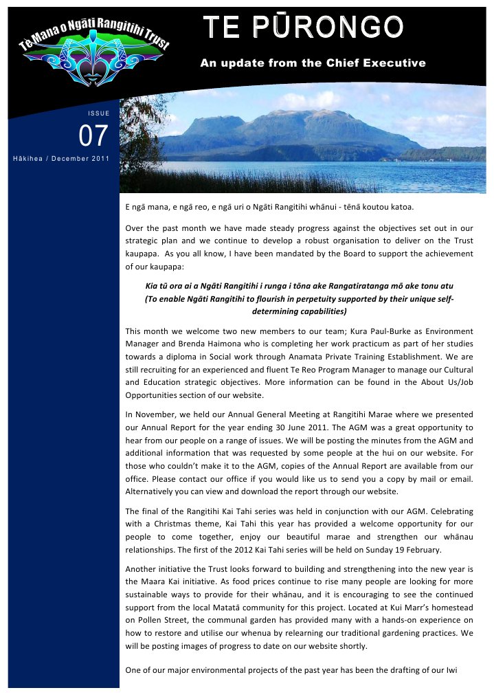 Te Purongo Issue 7 Final | PDF | Polynesian People | Māori