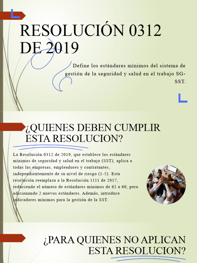 Exposición de La Resolucion 0312 Del 2019 | PDF | Valores | Pensión