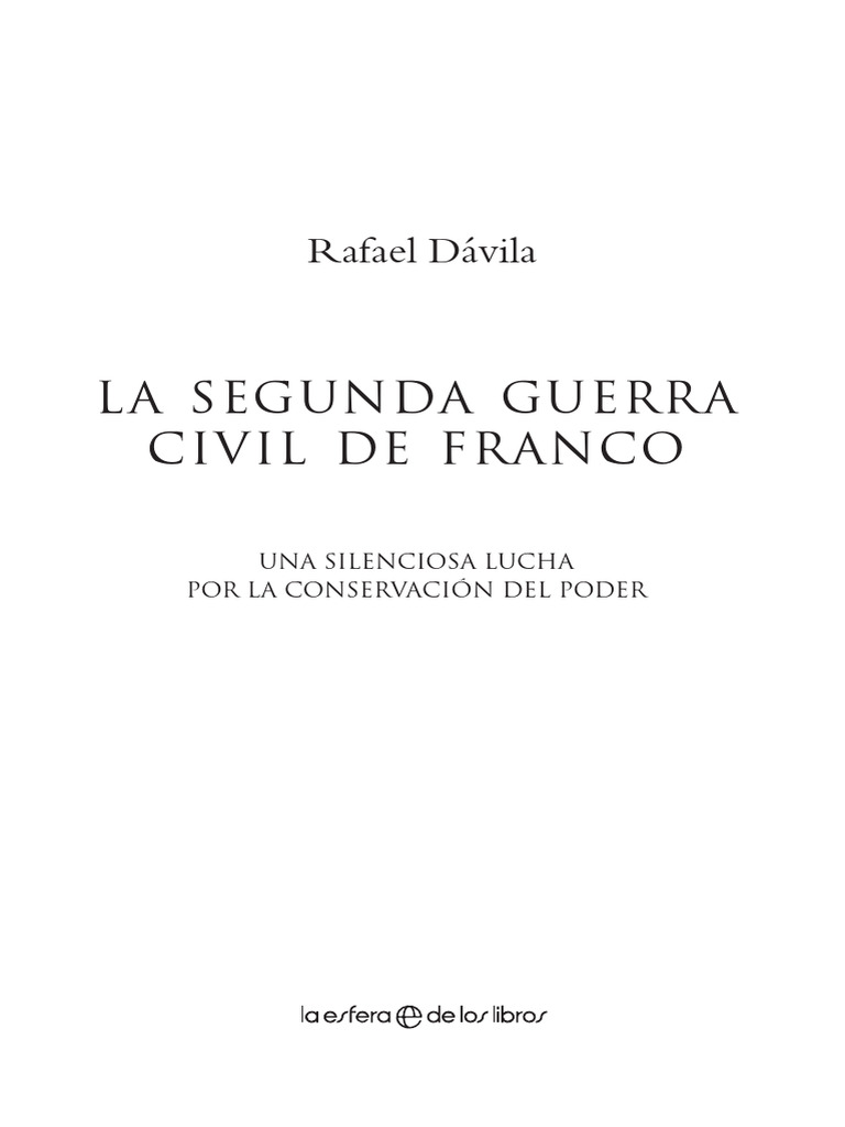 La Segunda Guerra Civil de Franco | PDF | Francisco franco | guerra ...