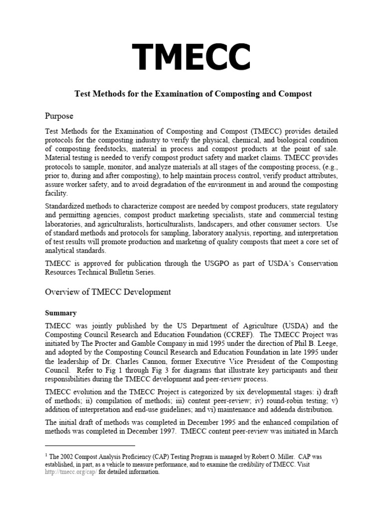Test Methods For The Examination of Composting and Compost-00 | PDF ...