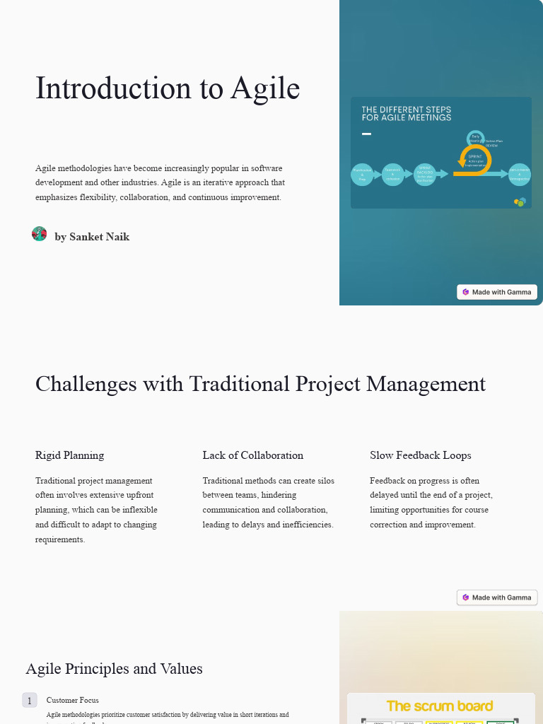 Introduction To Agile | PDF | Agile Software Development | Scrum ...