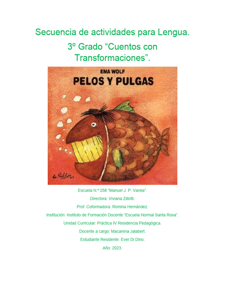 Secuencia Lengua 3 Grado 2023 | PDF | Gramática | Evaluación