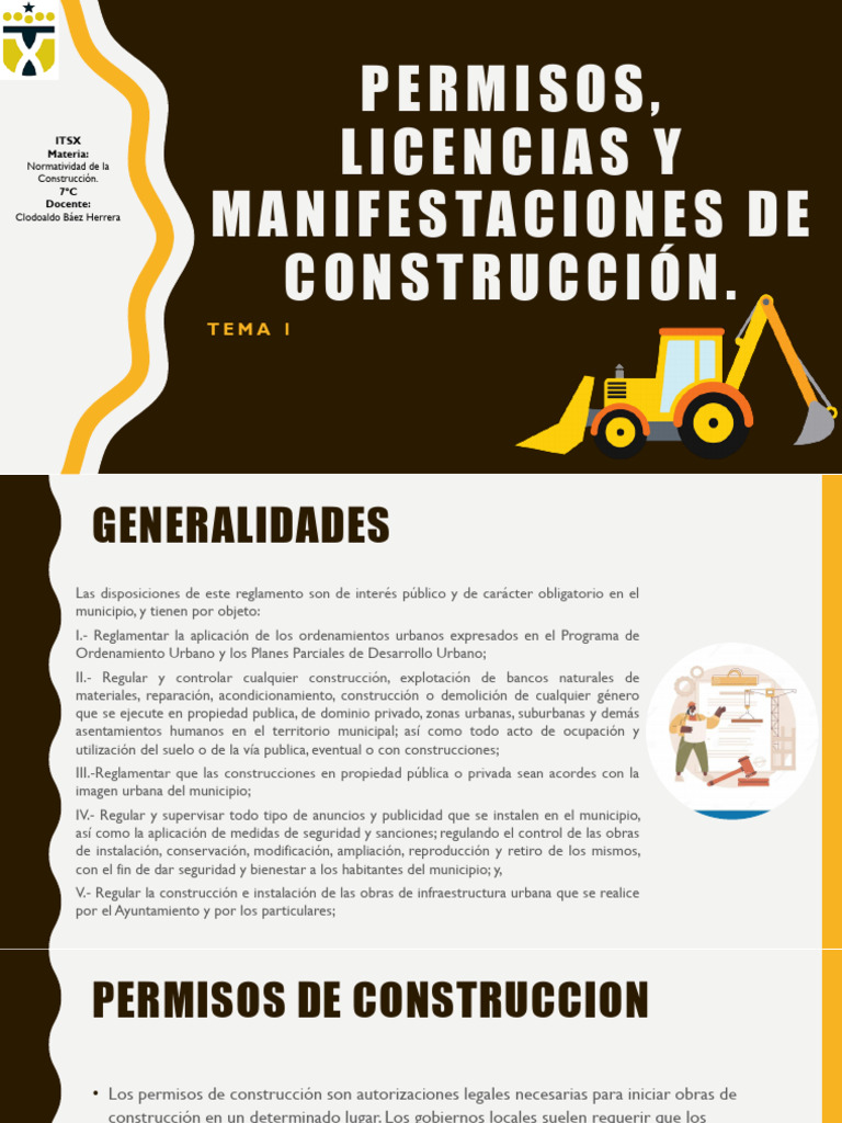 Permisos - Licencias - Reglamentos y Planes de Construccion | PDF | Planificación urbana | México