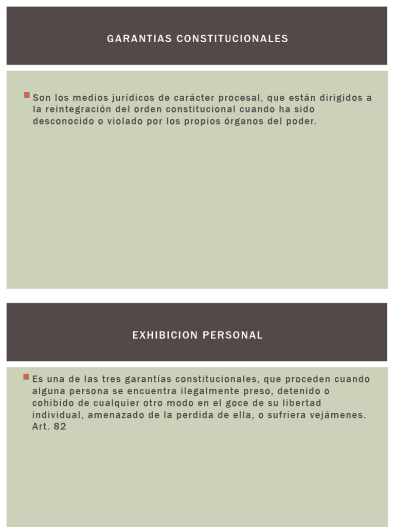 Garantias Constitucionales Tres Pdf
