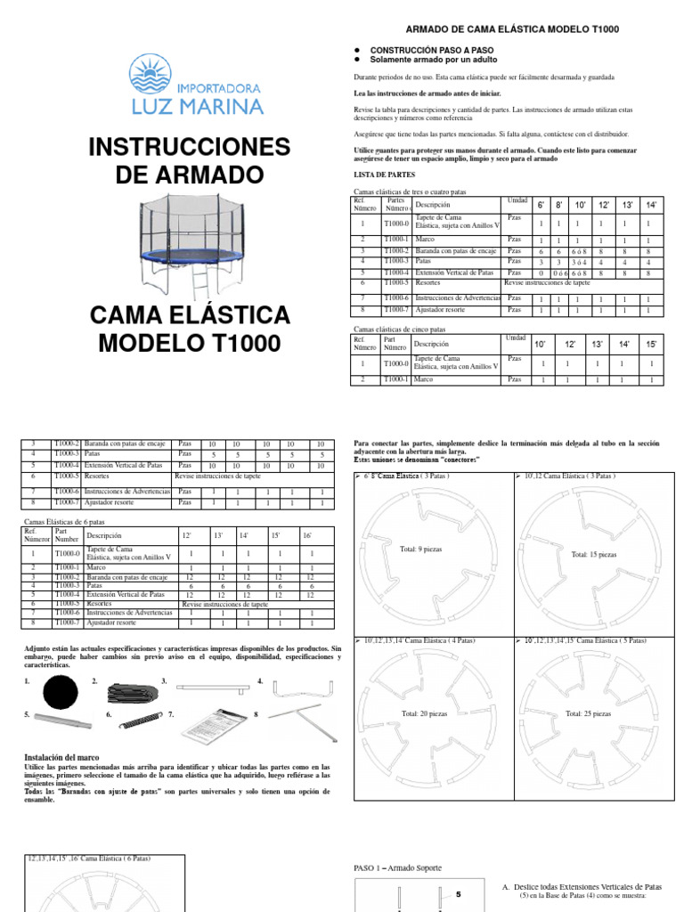 Armado Cama Elastica | PDF