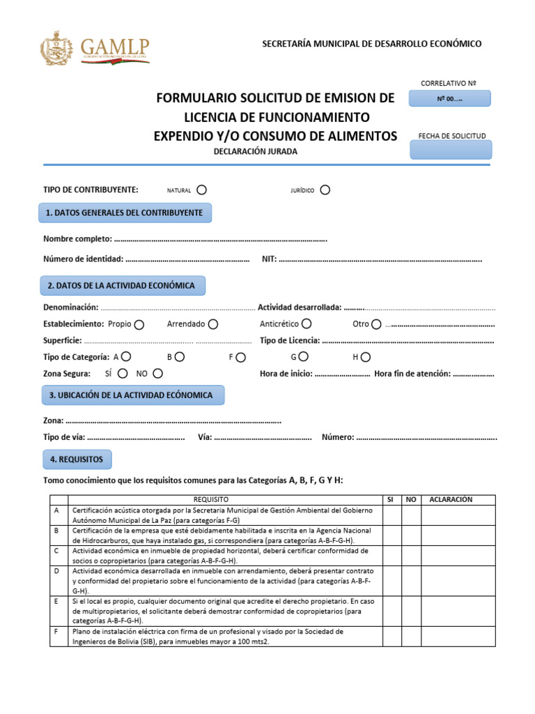 Formulario Solicitud Alimentos Emision | PDF
