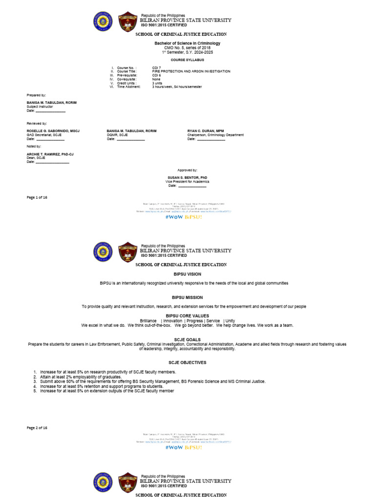 CDI 7 - Course Syllabus | PDF | Learning