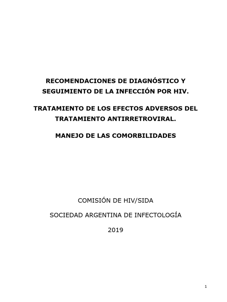 Recomendaciones Seguim - HIV2020 | PDF | Control de la natalidad ...
