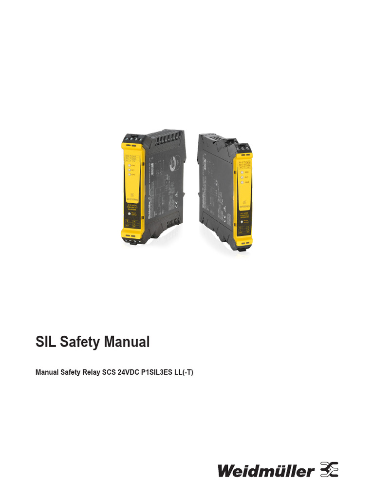 SIL Safety Relay Manual SIL3 | PDF | Relay | Electronics
