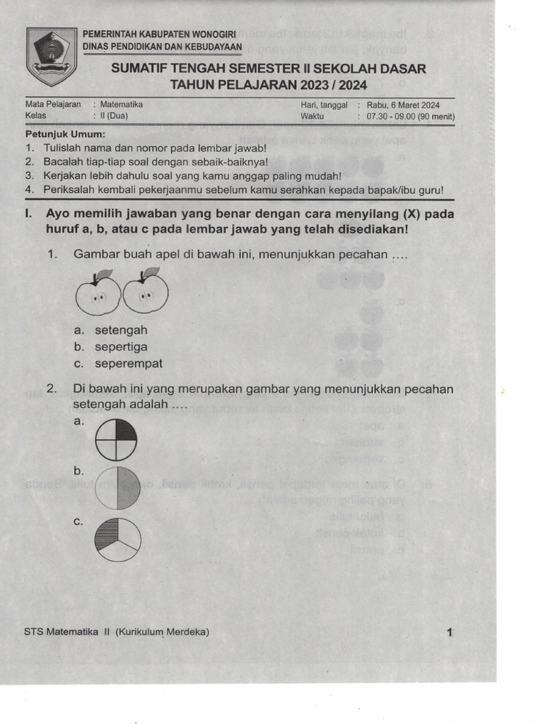 Psts II - Kls.2 - Matematika | PDF