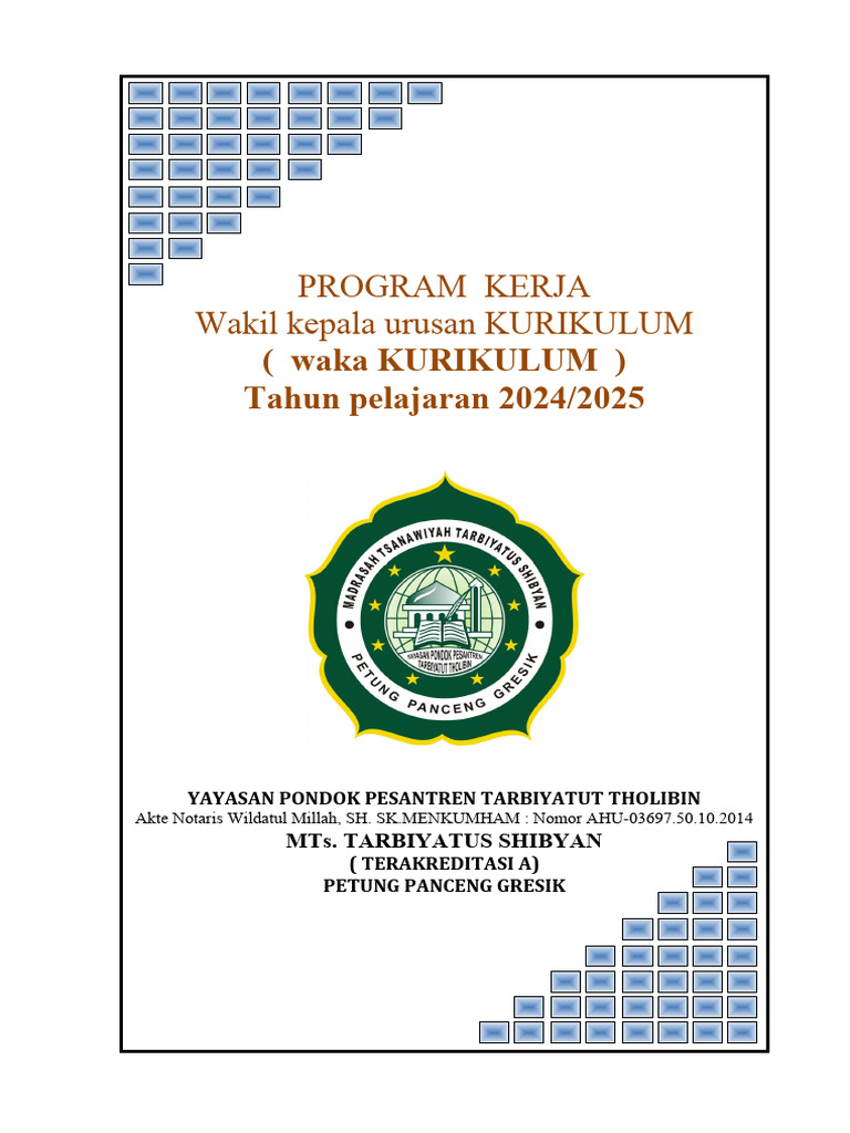 Program Waka Kurikulum 2024 - 2025 | PDF | Ilmu Sosial | Kesehatan Holistik