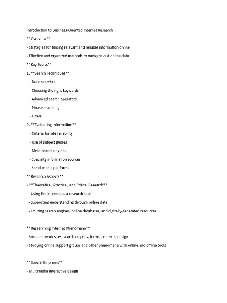 Introduction To Business Research Powerpoint Guide | PDF | Internet ...