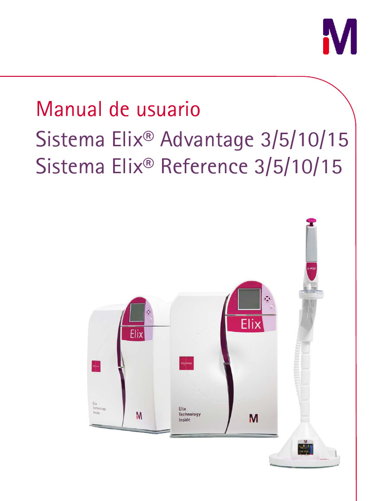 FTPF11340 Elix-Ref-Adv Manual SP V2.0 | PDF | Agua | Reciclaje
