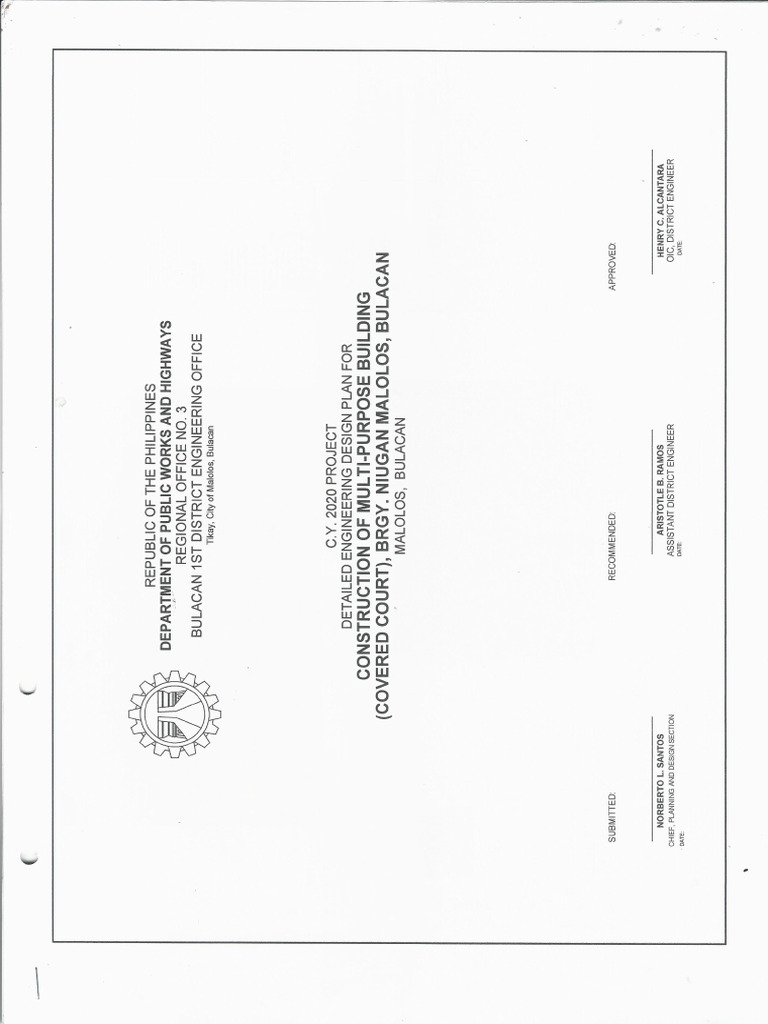 Covered Court Drawings | PDF