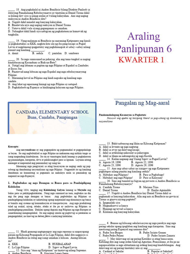 AP6-Q1-HANDOUTS-2 (2) | PDF