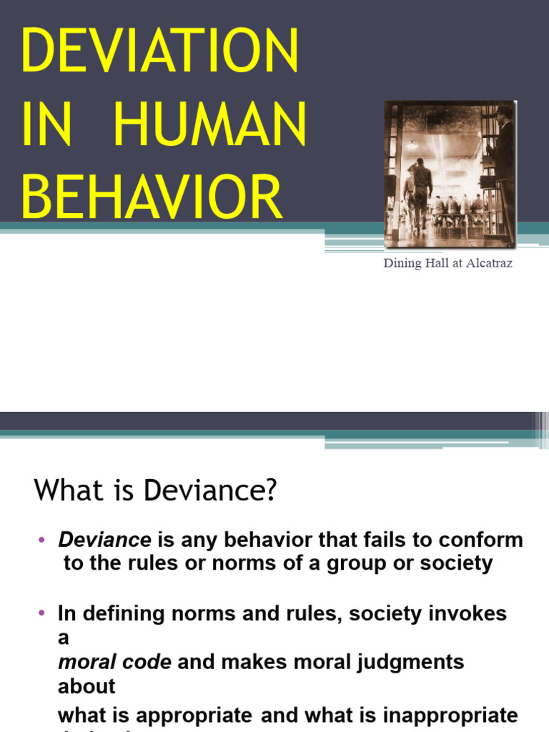 Devation in Human Behavior 2 | PDF | Deviance (Sociology) | Crimes