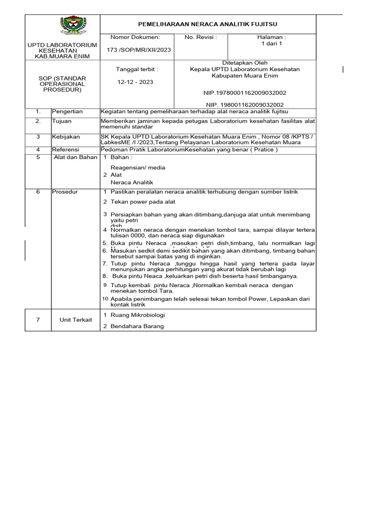 SOP Gabungan Mikro | PDF