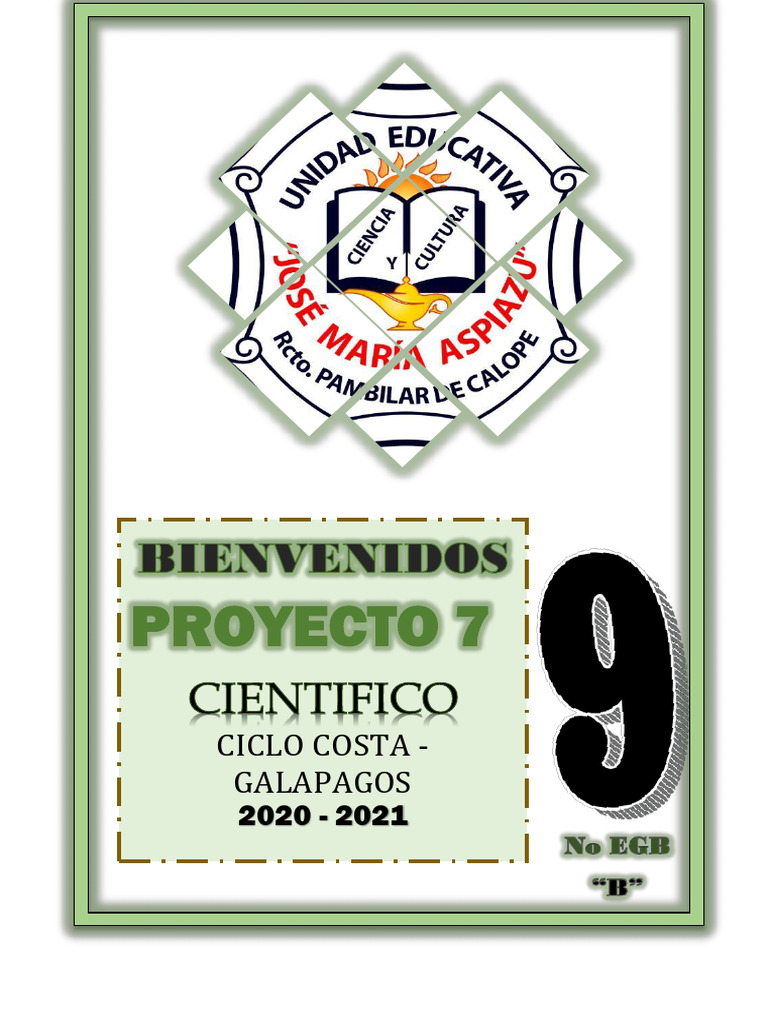 Proyecto 7 Cientifico Semana 1 Egb | PDF | Importar | Naturaleza