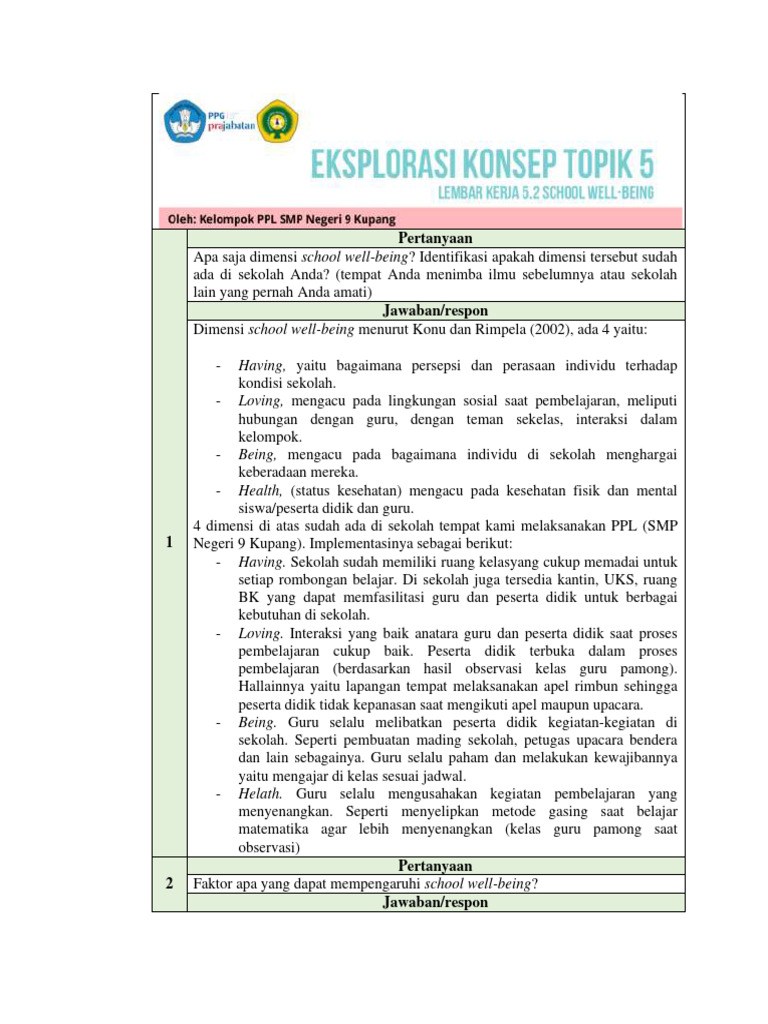 Eksplorasi Konsep T5 - PSE | PDF