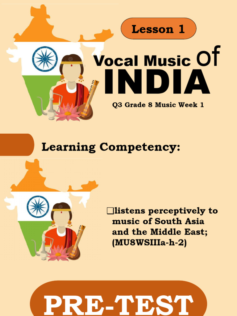 Q3-PPT-Music8 - Week 1 (Vocal Music of India) | PDF | Vedas | Musicology