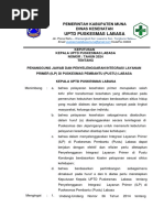 SK Penyelenggaraan ILP di Pustu Leguderu | PDF | Kesehatan Holistik