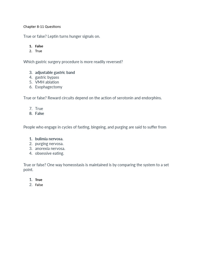 Psychology Tests Q&A | PDF | Mental Disorder | Mood Disorders