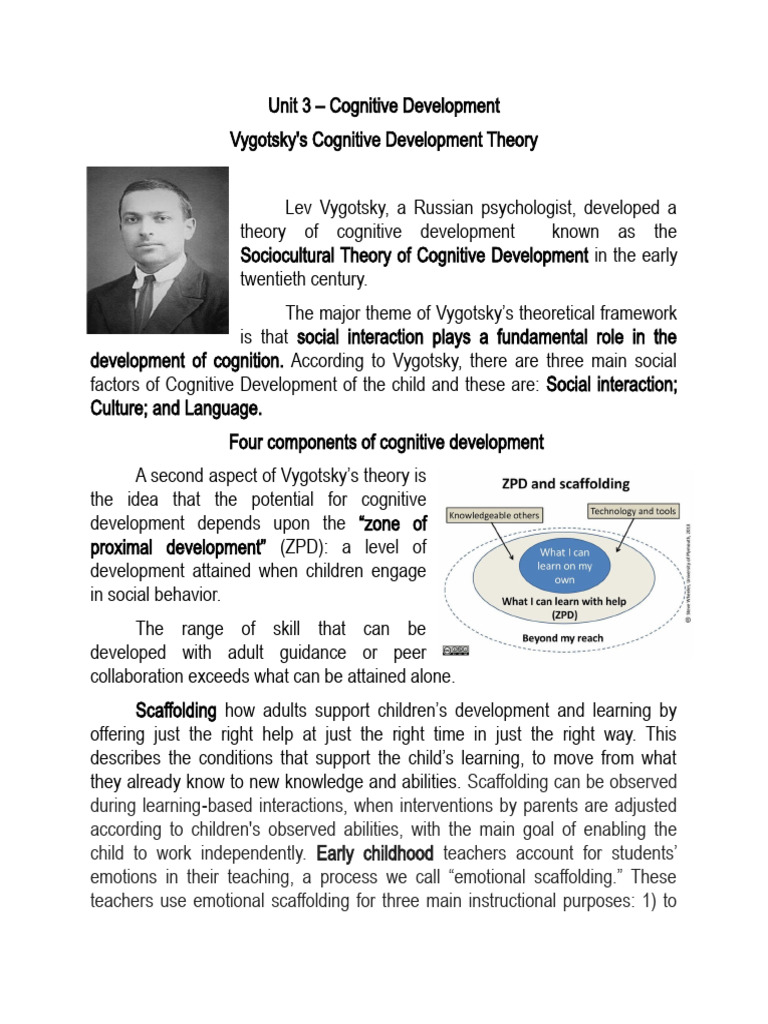 Vygotskys Cognitive Development Theory | PDF | Cognitive Development ...