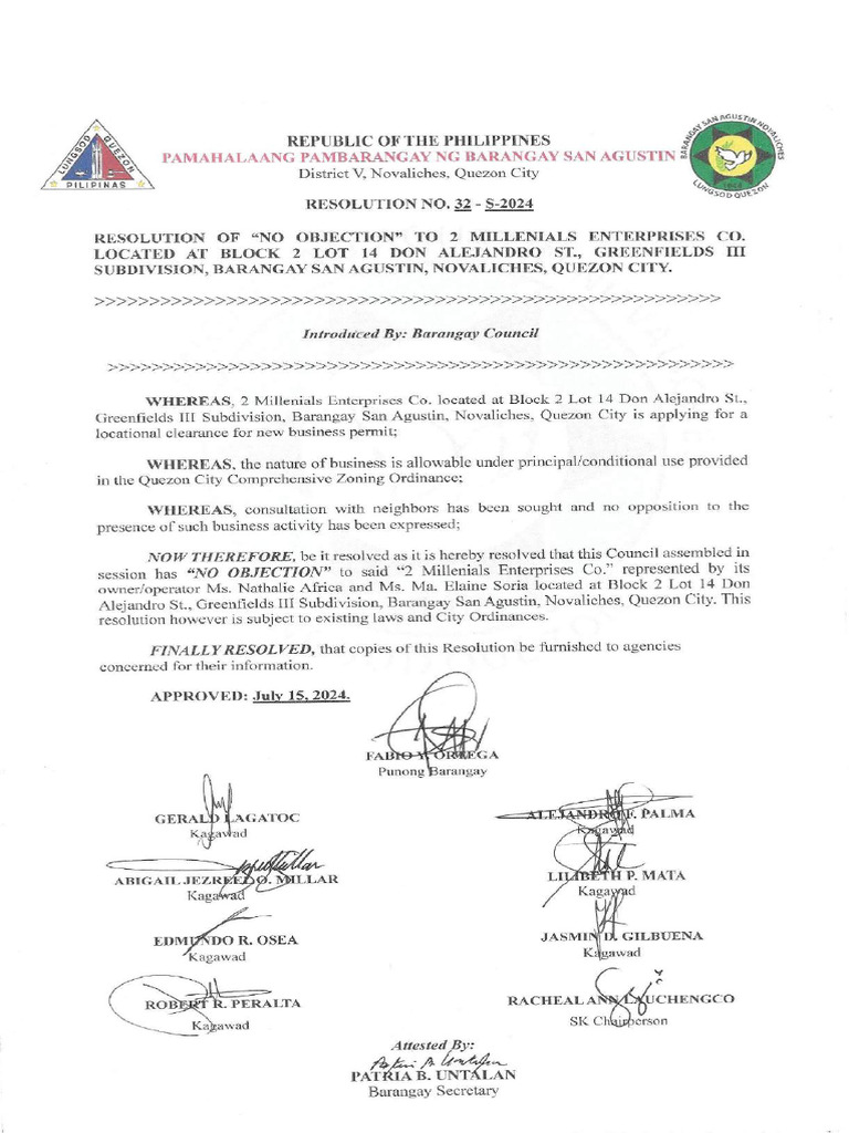 Brgy Council | PDF