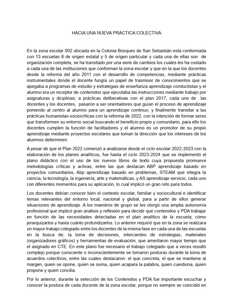 Hacia Una Nueva Practica Educativa | PDF | Enseñando | Aprendizaje