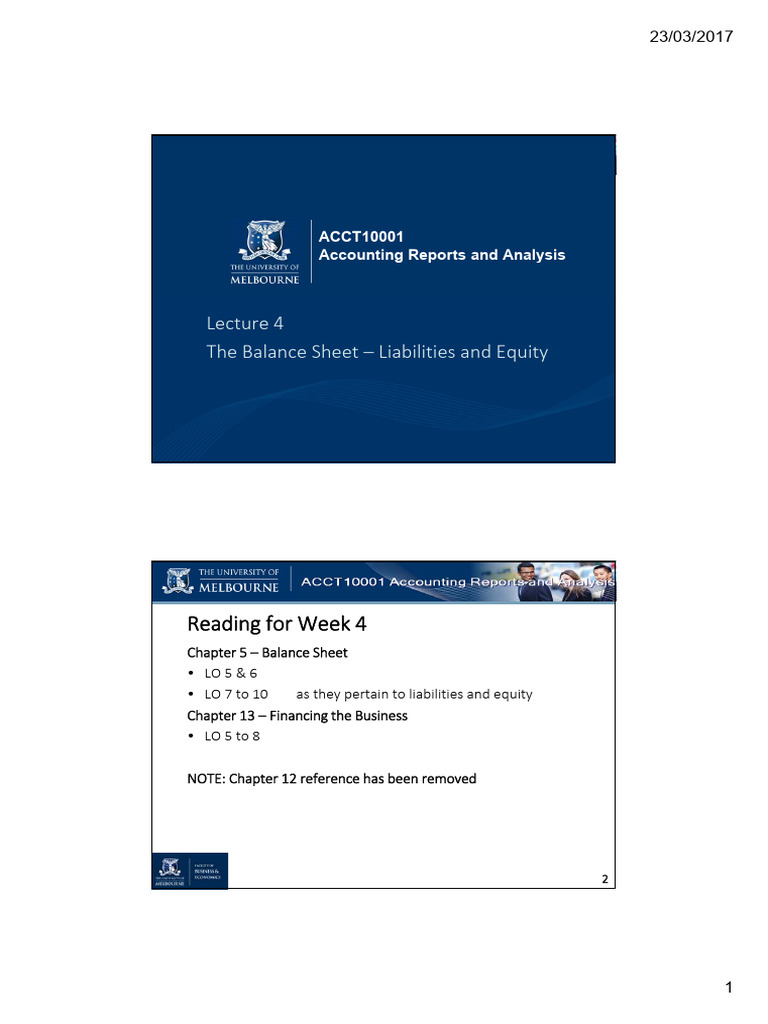 ACCT10001 Tutorial 4 | PDF | Equity (Finance) | Dividend