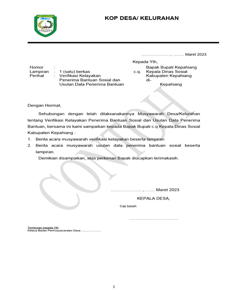 Contoh BA Musdes - Muskel | PDF