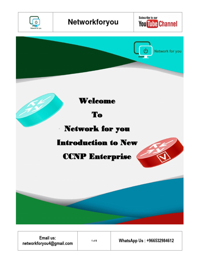 Introduction To New CCNP Enterprise | PDF | Computer Network | Data Transmission