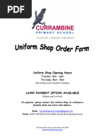 Uniform Returned Form | PDF