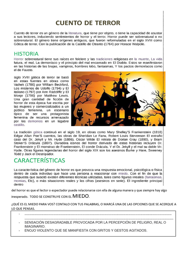 GENERO TERROR LA CASA DE ADELA MARIANA ENRIQUEZ | PDF