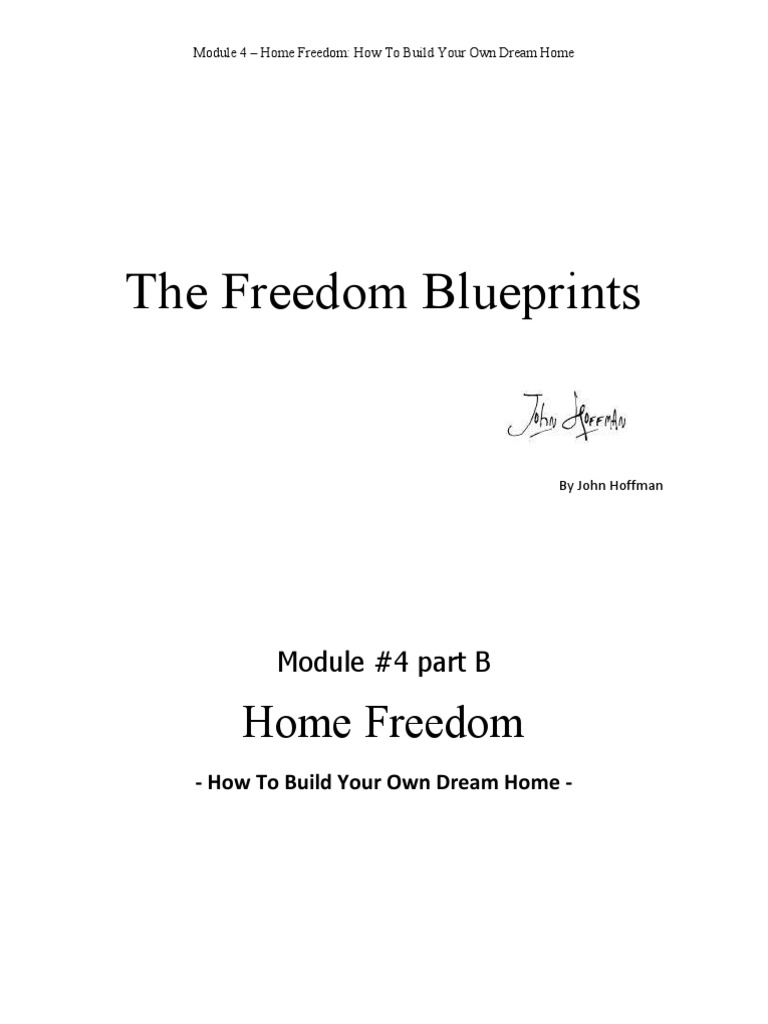 The Freedom Blueprints | PDF
