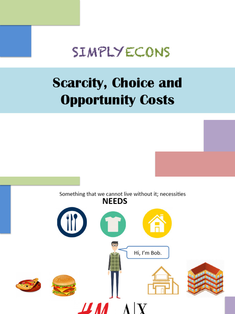 Scarcity, Choice, and Opportunity Costs | PDF | Opportunity Cost ...