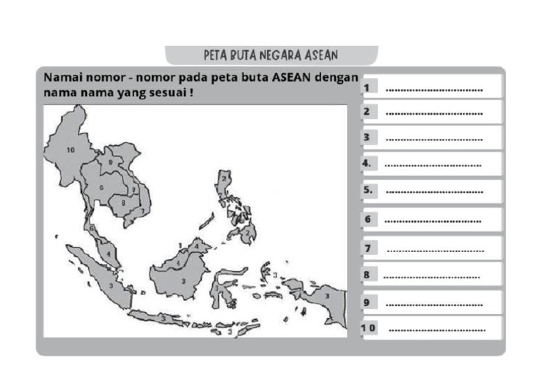 Peta Buta Asean | PDF