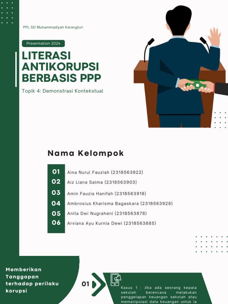 Demonstrasi Kontekstual - Topik 4 LIterasi Anti Korupsi Berbasis PPP | PDF