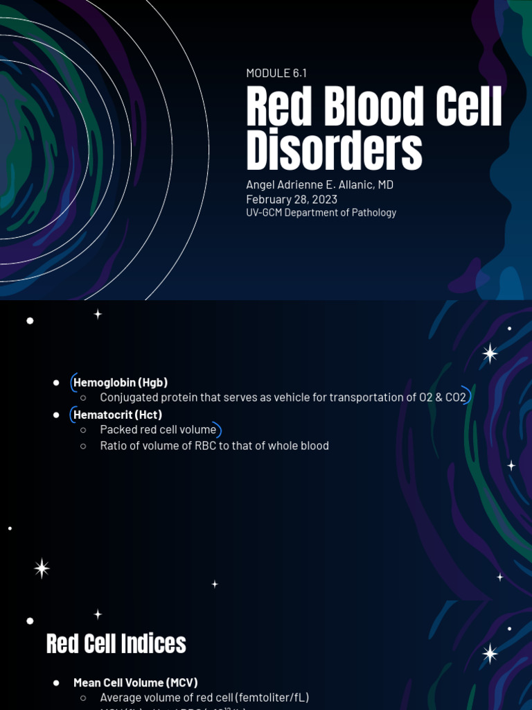 2 RBC Diseases Gen path | PDF | Anemia | Red Blood Cell